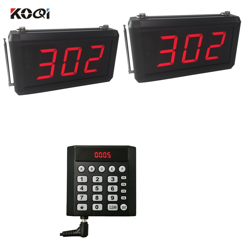 Queue Wireless Calling System 3-digit number receiver host +1 keypad caller | Shopee Malaysia