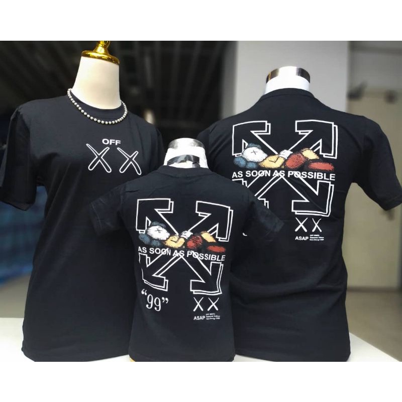 🔥 off whit t shirt Kain 100% cotton ready stock 🔥 | Shopee Malaysia