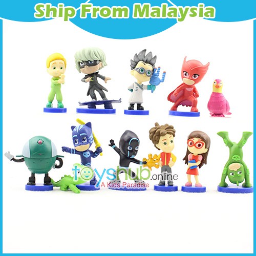 PJ MASKS Gekko Owlettte Catboy PVC Figures Cake Topper 12pcs H 2-6CM ...