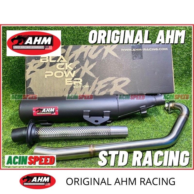ORIGINAL AHM STD RACING EXHAUST 32mm LC135 4S 5S/ Y15ZR/RS150 AHM Ekzos ...