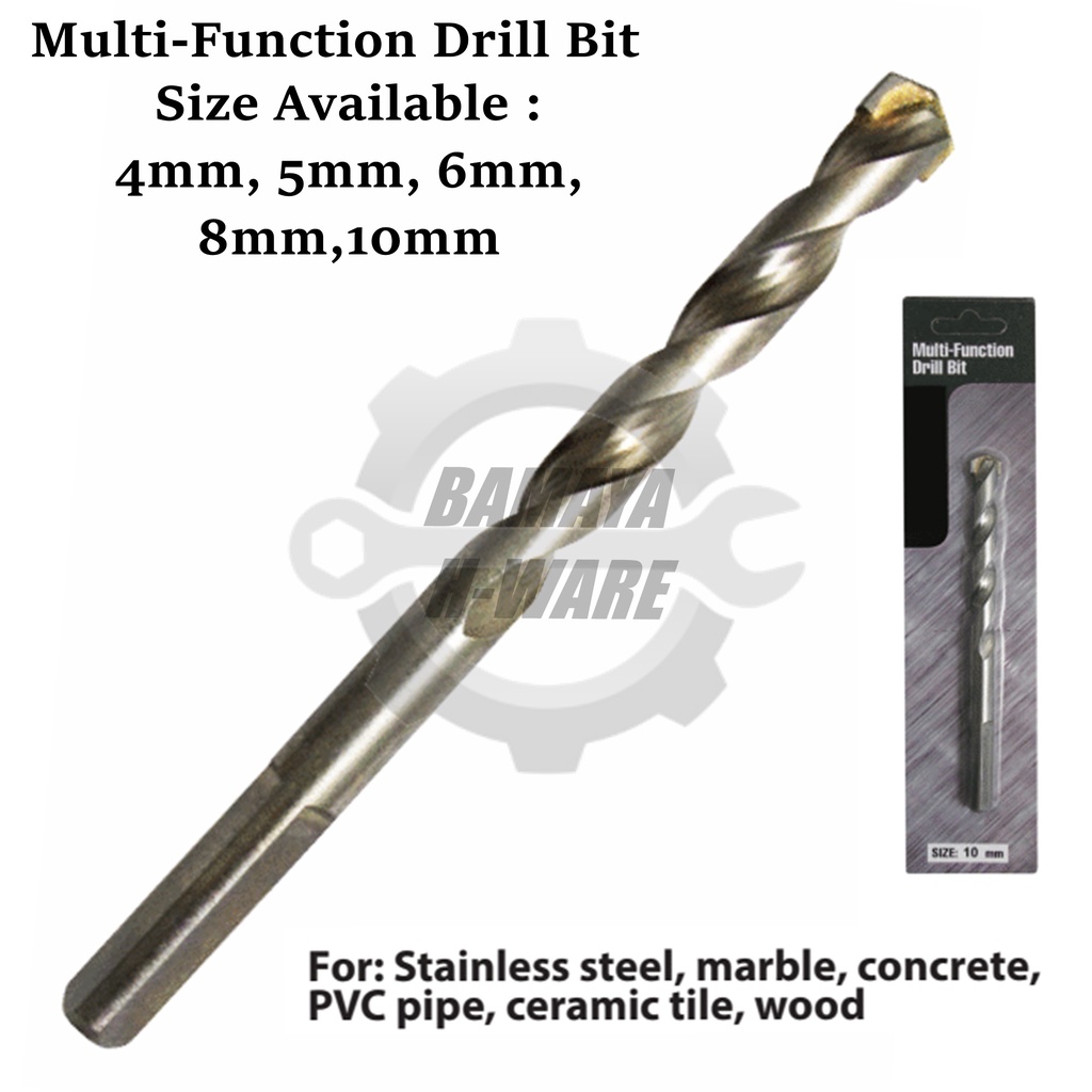 4mm-10mm Multi Function Drill Bit for Concrete, Wood, PVC, Tiles, SS ...