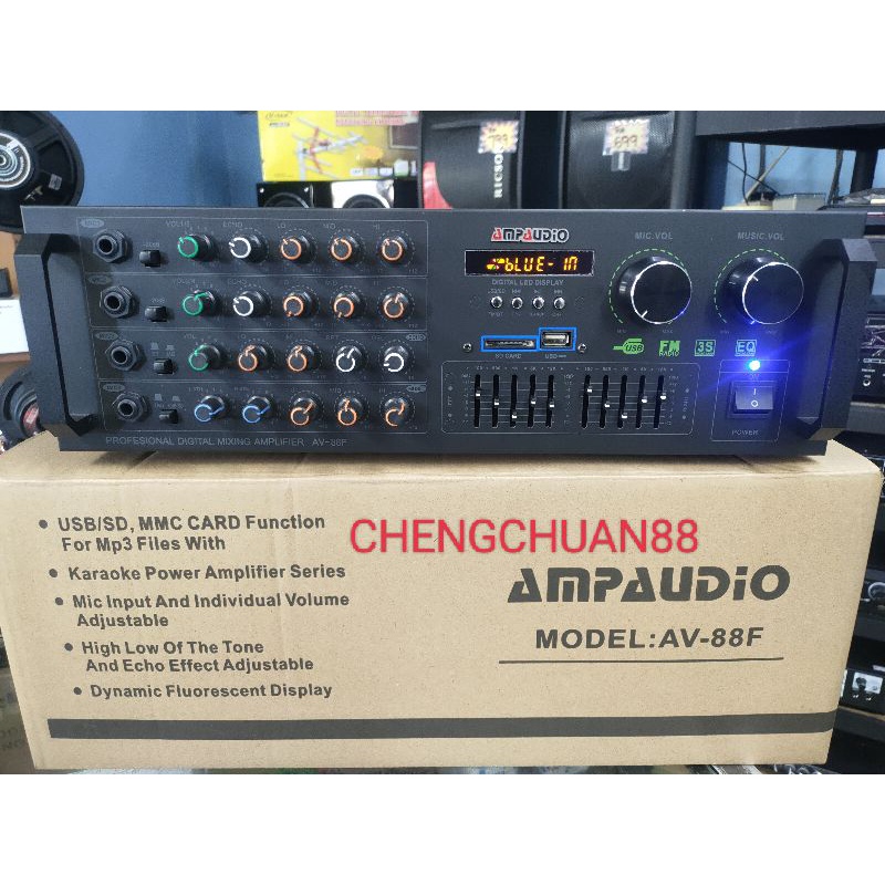 'New stock' AMPAUDIO MIXING AMPLIFIER AV-88F(BEFORE Q88)(READY STOK ...