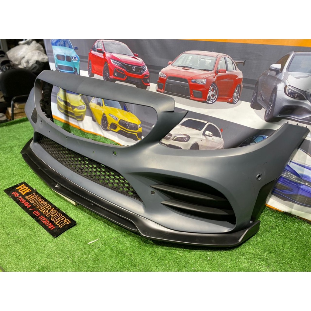 Mercedes Benz W205 amg c300 C43 front bumper fit untuk semua w205 ...