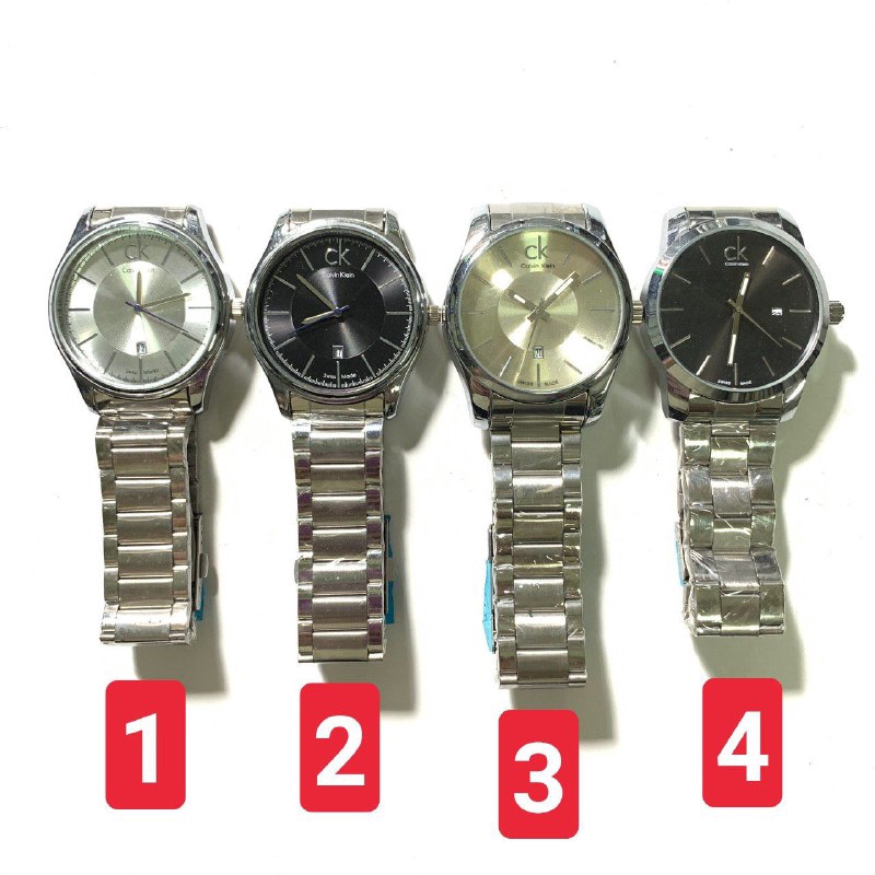 Jam Tangan besi lelaki perempuan Stainless Steel Watch Korea | Shopee ...