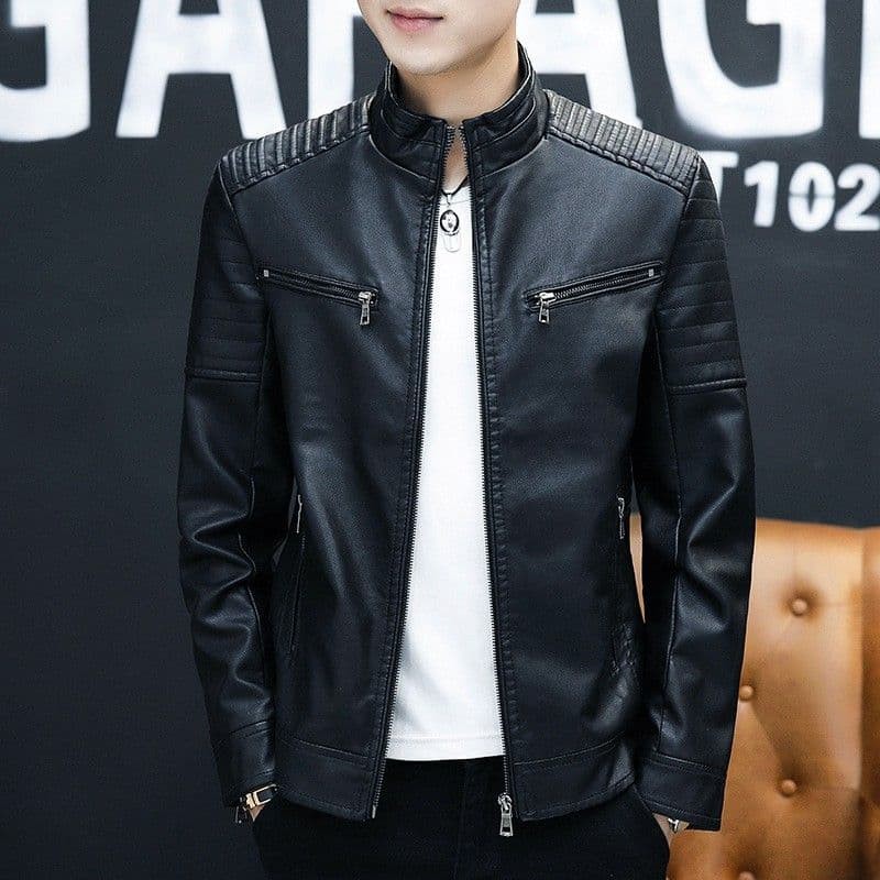 high style leather jacket | Shopee Malaysia