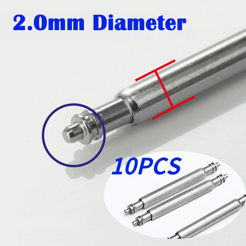 Watch Spring Bars Diameter 2mm for DW5600 DW5610 DW6900 Strap Pins ...