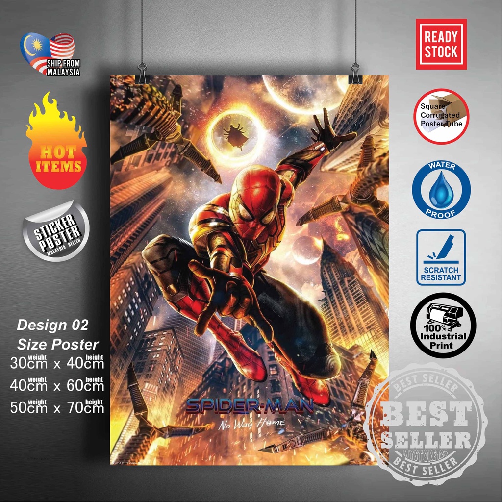 (READY STOCK)Marvel Poster Spider-Man No Way home Poster The Avengers ...