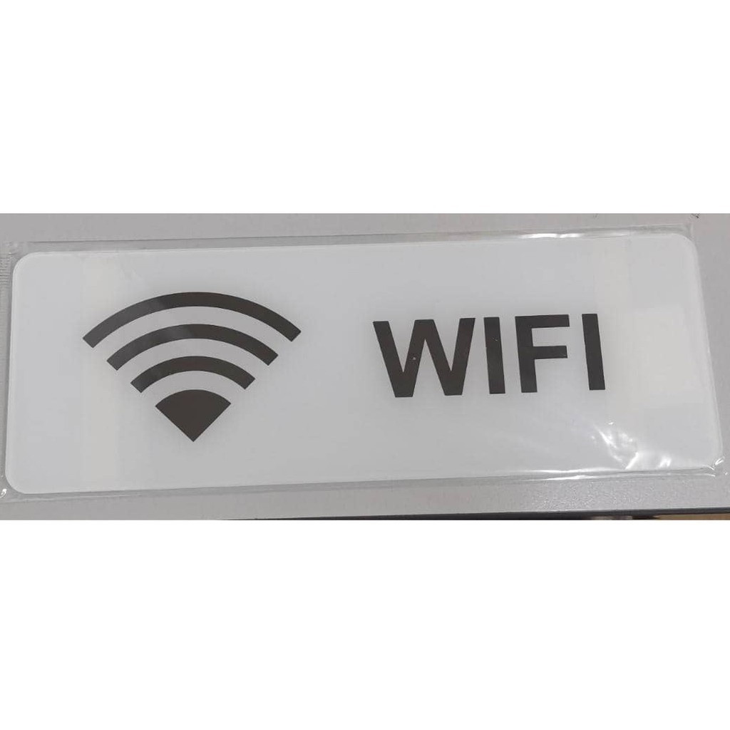 Long Signboard Signage WIFI (white) | Shopee Malaysia