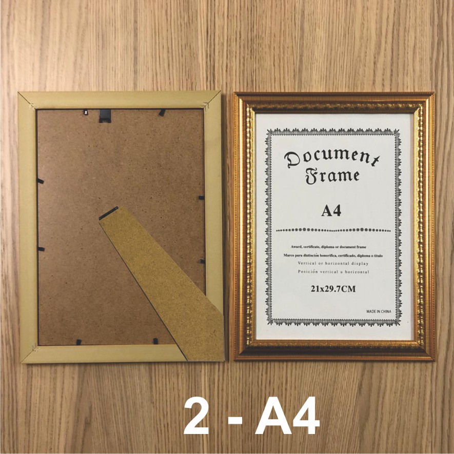 A4 / A3 Frame (Frame Only / Frame + Printing) Certificate / Document ...