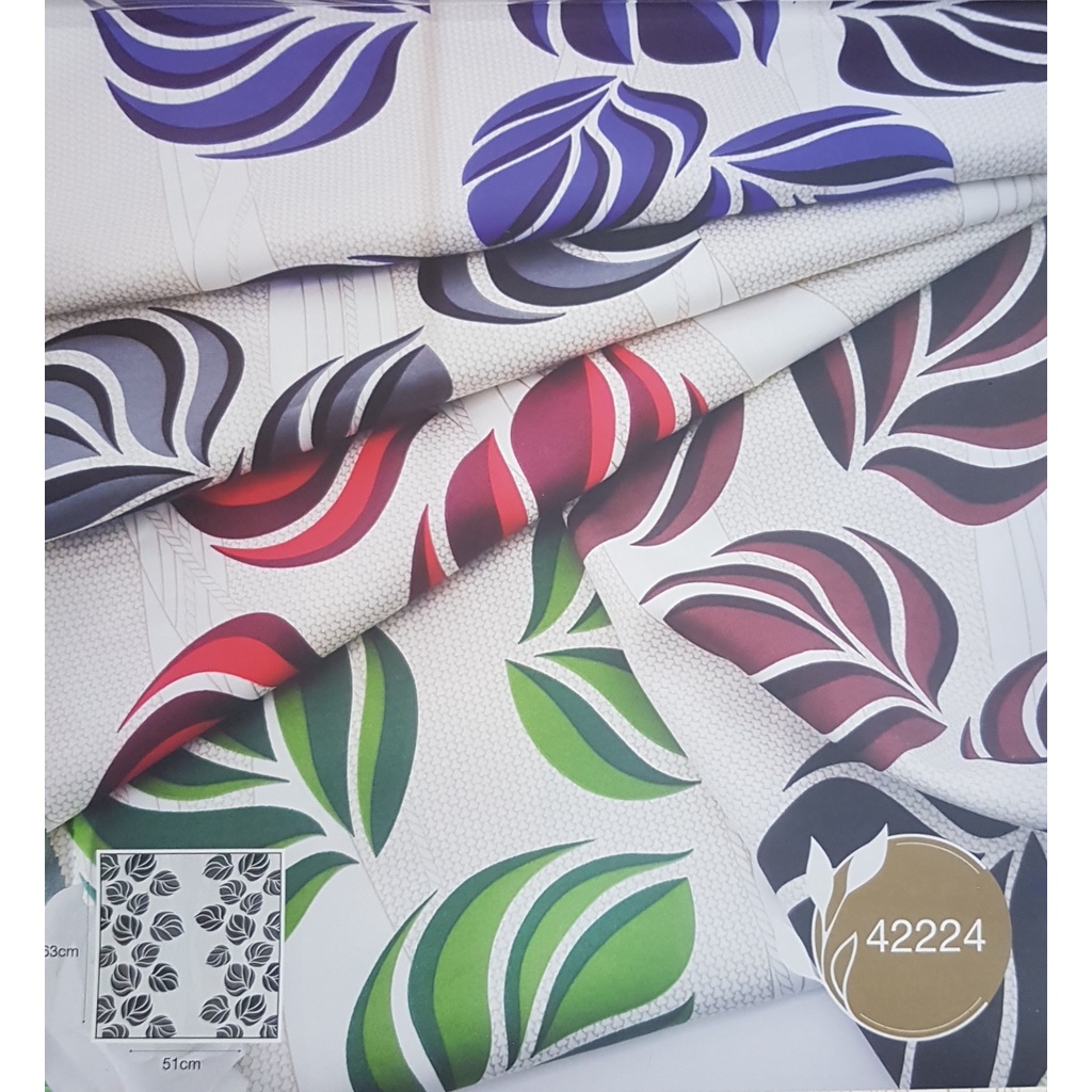 Kain Langsir Matt Satin Bercorak Bidang 60 Inci / Matt Satin Patterned ...