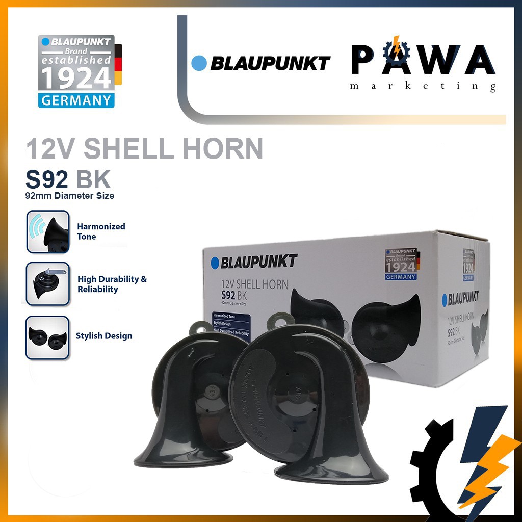 Pawa Original Blaupunkt BM Horn 12V 2pc Super Loud horn motorcycle ...