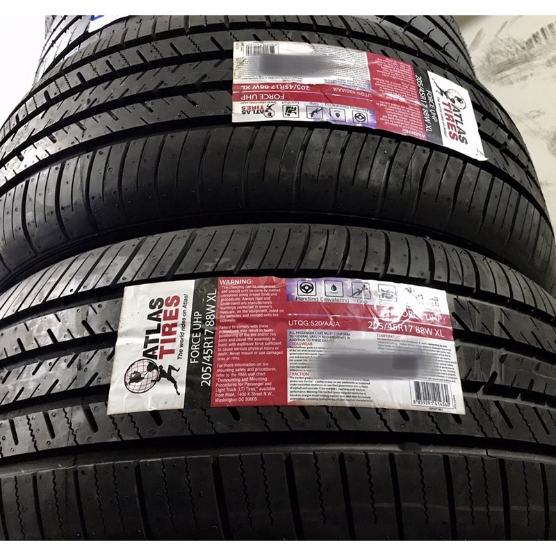 205/45R17 205 45 17 ATLAS Car tyre tire kereta tayar Wheel Rim 17 inch ...