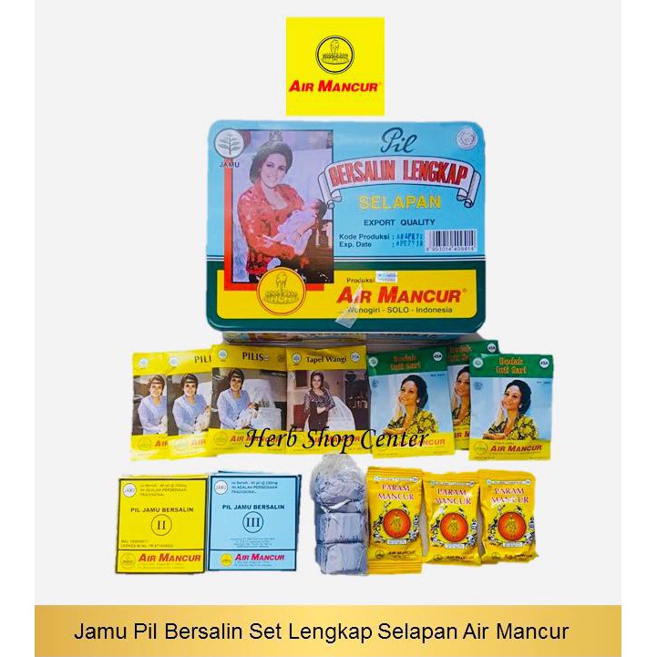 SET BERSALIN LENGKAP SELAPAN bersalin air mancur selapan 40 hari (pil ...