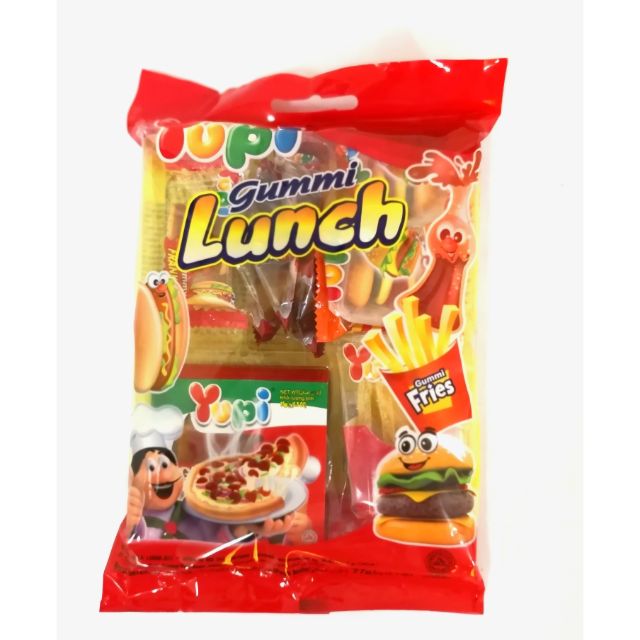 Yupi 65gm Lunch Gummies Sweet Candy Childhood Snack | Shopee Malaysia