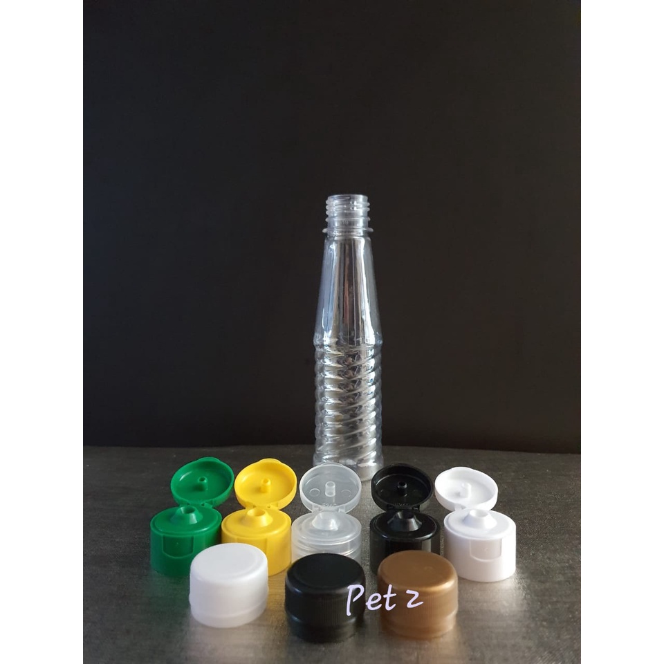 PET 2 150ml Plastic Bottle Flip Top Rose Water Sauce Bottle Botol Sos ...