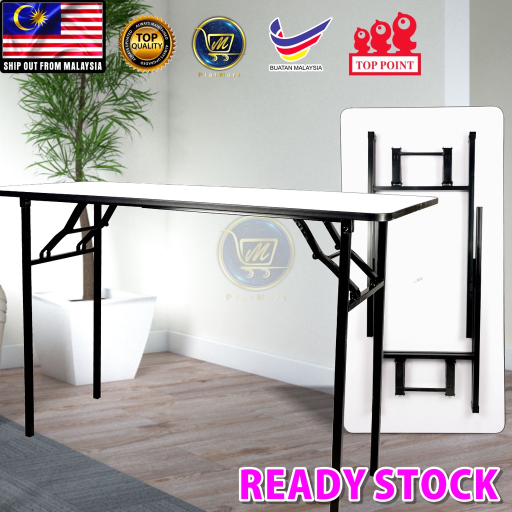 PlatMart - [READY STOCK] Round Corner Foldable Banquet Table Event ...