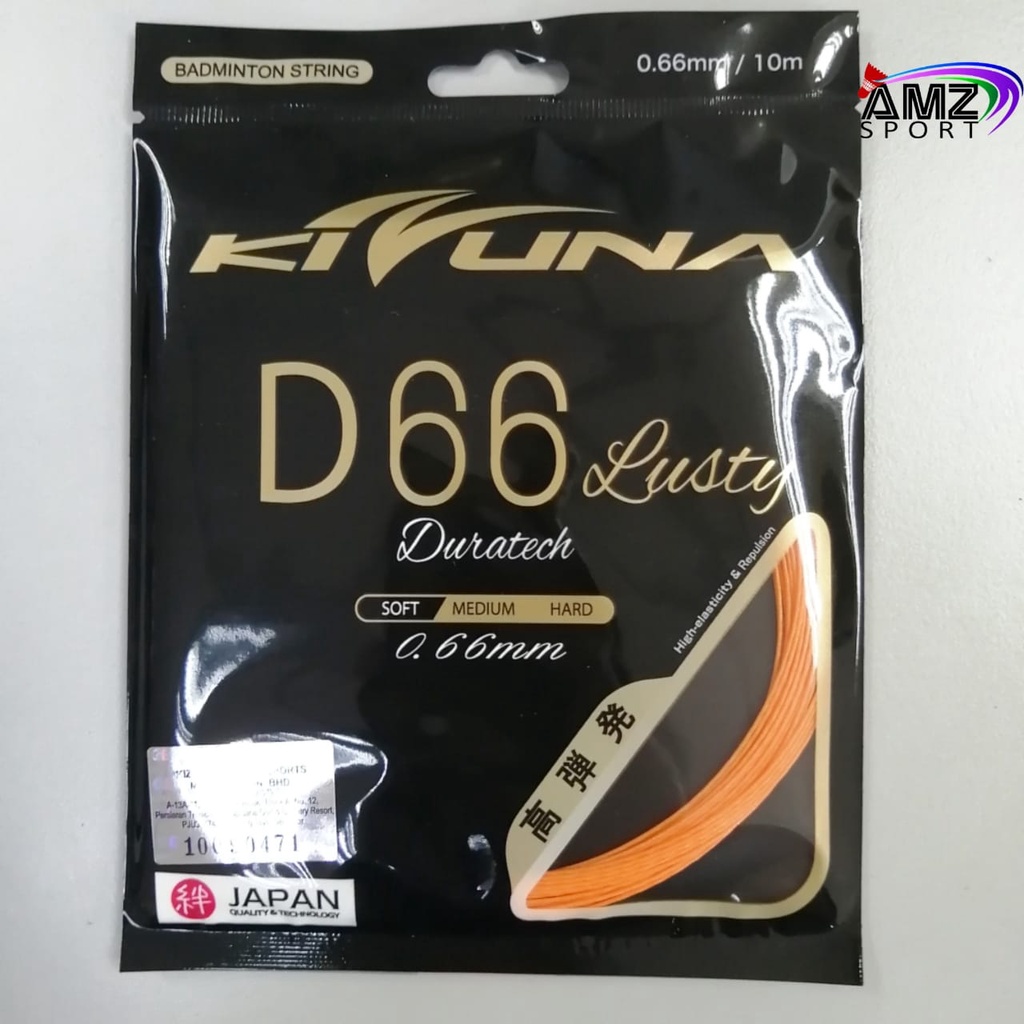 KIZUNA Z66 HIGH REPULSION & ELASTICITY (0.66mm) Badminton String | Shopee Malaysia