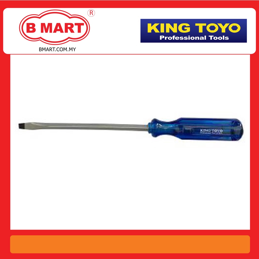 KING TOYO 6MM X 150MM (6'') GO-THRU SCREWDRIVER FLAT (-) | Shopee Malaysia