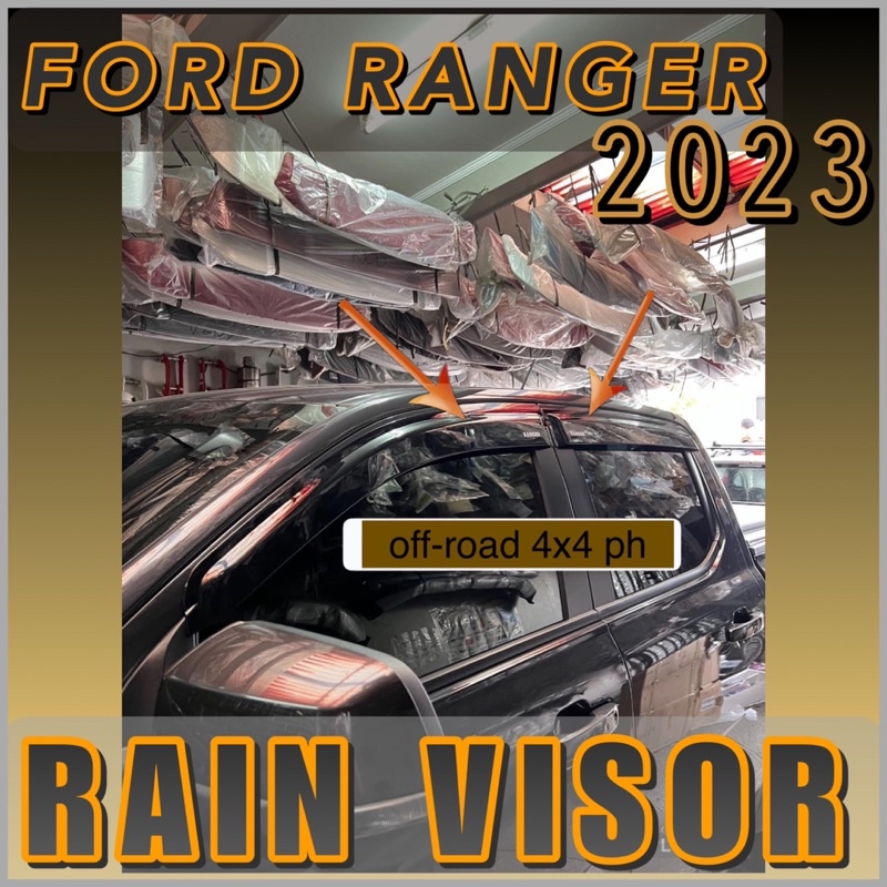 FORD RANGER 2023 RAIN VISOR (next generation ford ranger 2023 ...