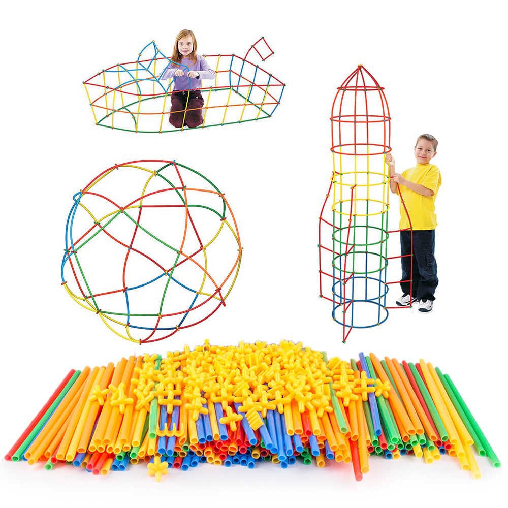 [Ready Stock in M'sia] AM 4D DIY Straws(45pcs) with Connector Straw ...