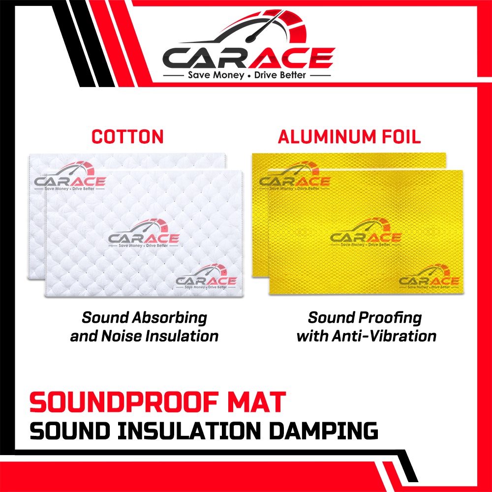 Soundproof Gold Aluminum Mat Car SoundProof Noise Proof Mat Sound ...