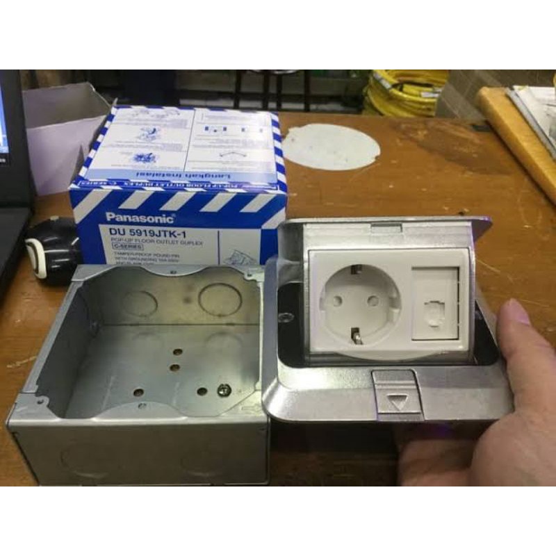 Panasonic floor socket ground socket + telephone | Shopee Malaysia