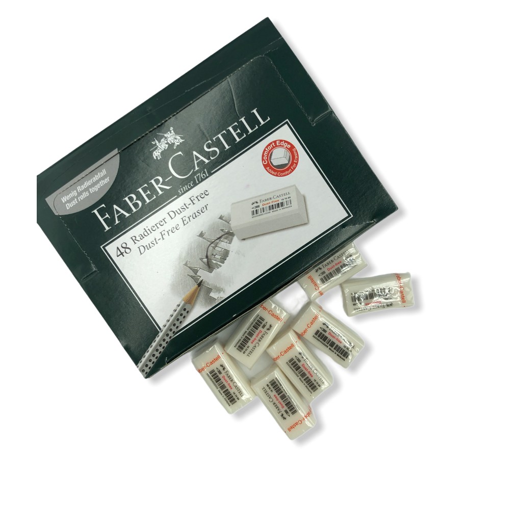 Faber-Castell 48 Radierer Dust-Free Eraser 187089, 48PCS | Shopee Malaysia