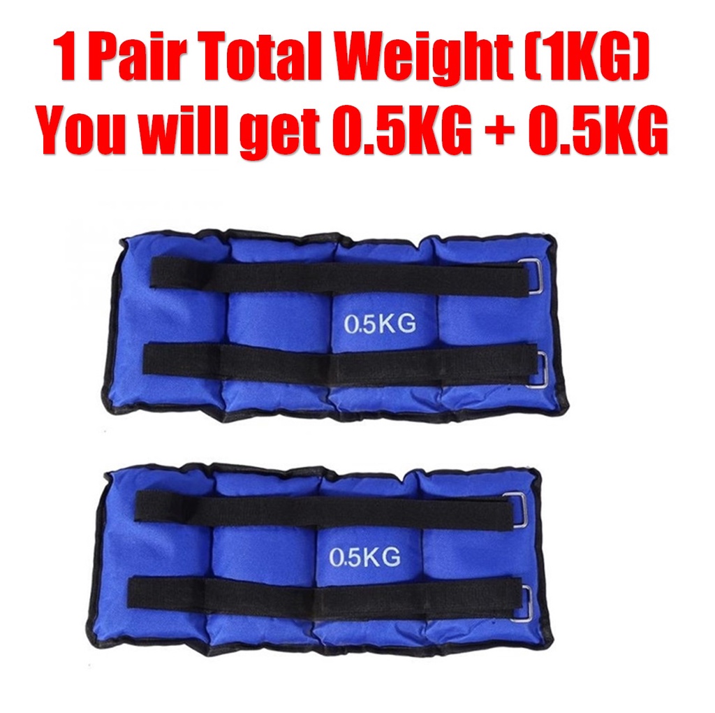 1KG 2KG 3KG 5KG 6KG Ankle Weights Sand bag Wrist Arm Leg Exercise ...