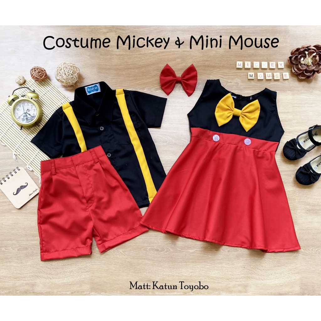 Mickey MOUSE COSTUME/ MINI MOUSE COSTUME/ COUPLE COSTUME/ CHILDREN'S ...