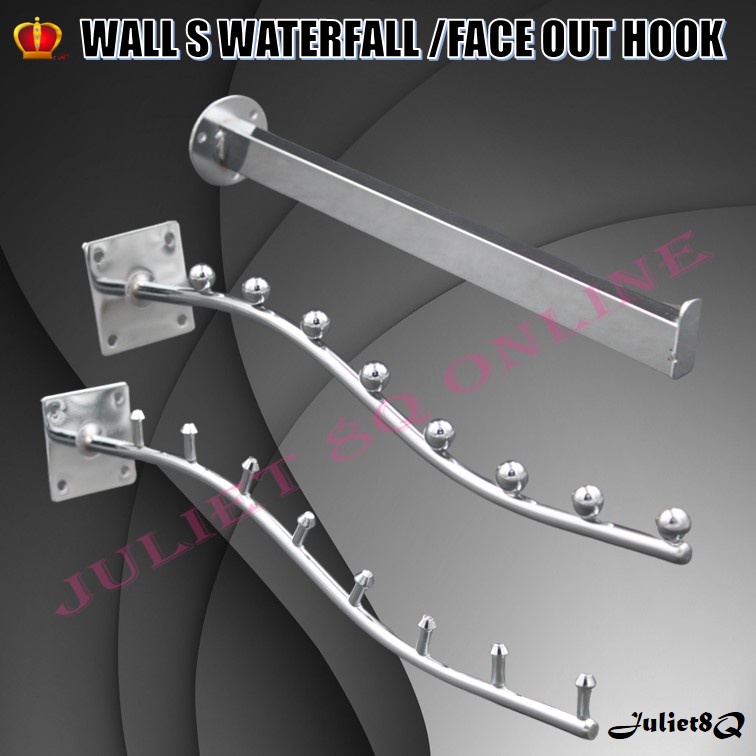 [Juliet8Q] Metal Wall Face Hook Wall S Waterfall Hook Cloth Wall ...