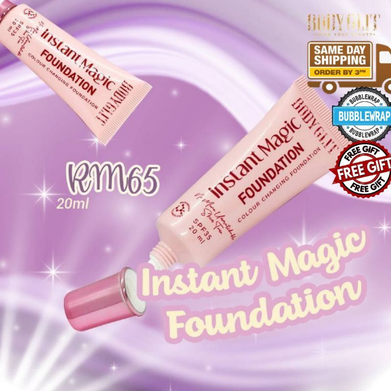 ORIGINAL HQ ‼️ BODYGLIT INSTANT MAGIC FOUNDATION (COLOR CHANGING ...
