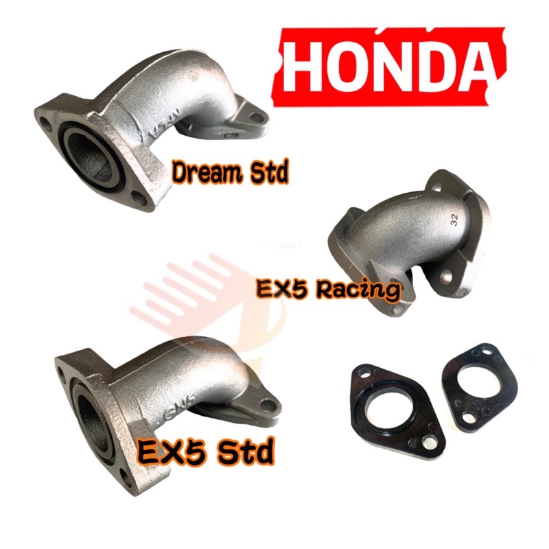 EX5 EX5DREAM W100 Carburetor Joint Intake Pipe Racing Std | Shopee Malaysia