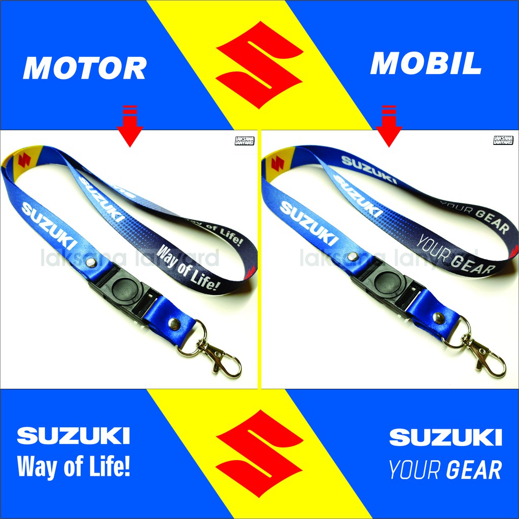 Suzuki MOTORCYCLE ID Card Lanyard Way Of Life!) And SUZUKI CAR (YOUR ...
