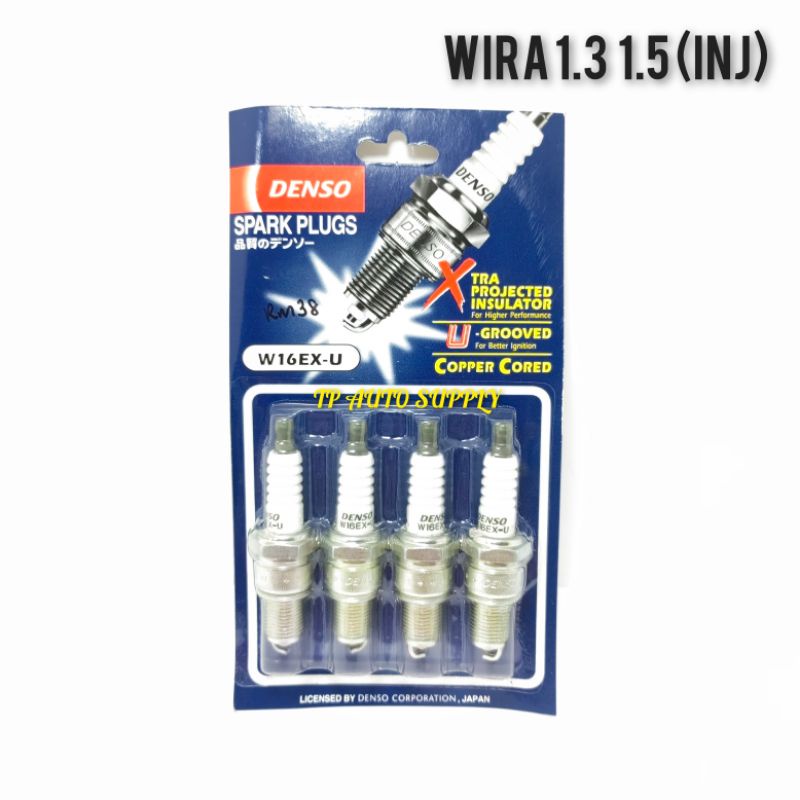 DENSO SPARK PLUGS - PROTON WIRA 1.3 1.5 (INJ) | Shopee Malaysia