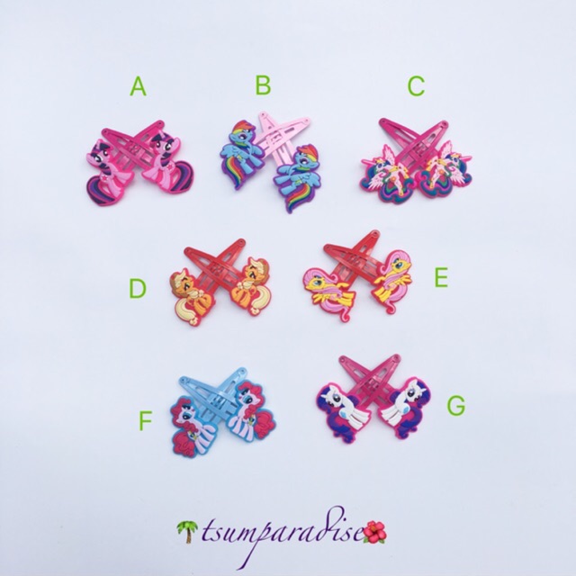 My Little Pony Snap Clips Rainbow Dash Twilight Sparkle | Shopee Malaysia