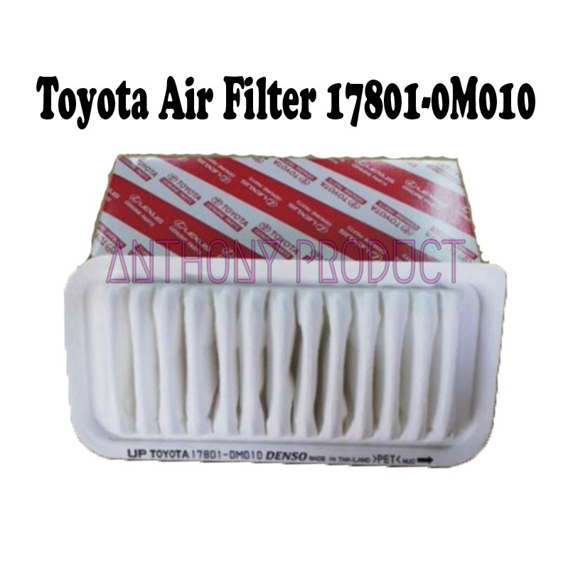 TOYOTA GENUINE Air Filter Toyota Vios NCP42 (17801-0M010) 100% original ...