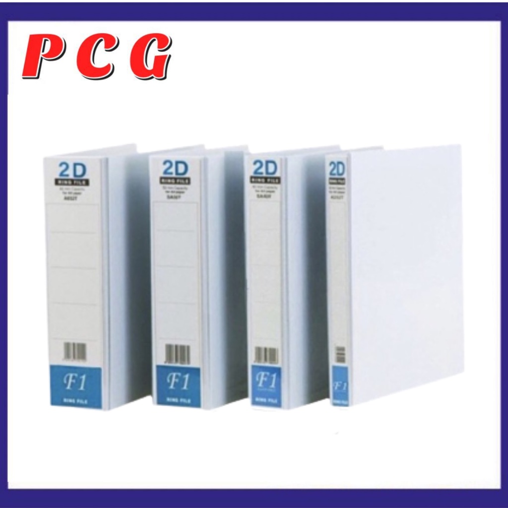 F1 EAST-FILE 2D PVC WHITE RING FILE 25mm/ 40mm/ 50mm/ 65mm | Shopee ...