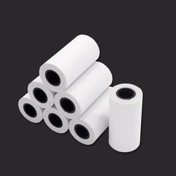 80x60mm Thermal Paper Roll Core 1 Roll ONLY POS Printer Cash Bill ...