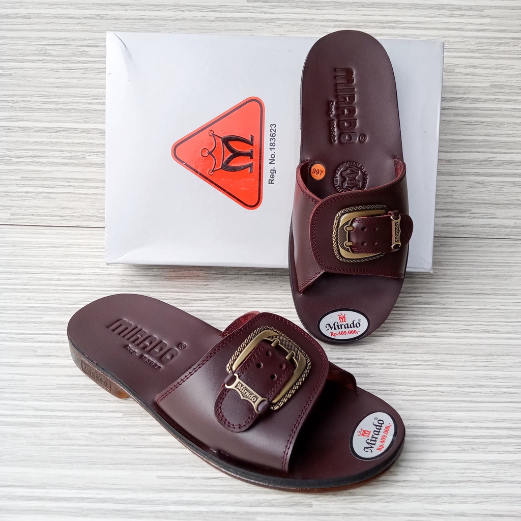 Mirado genuine leather men's sandals type 997 classic series men's flip ...