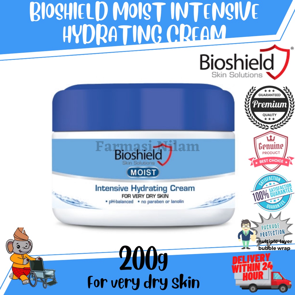 Bioshield Moist Intensive Hydrating Cream 200g | Shopee Malaysia