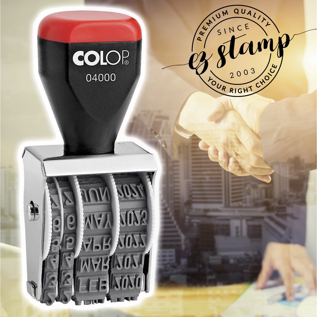 COLOP DATER STAMP 04000 (4mm) / DATE STAMP / COP GETAH AUTOMATIK ...