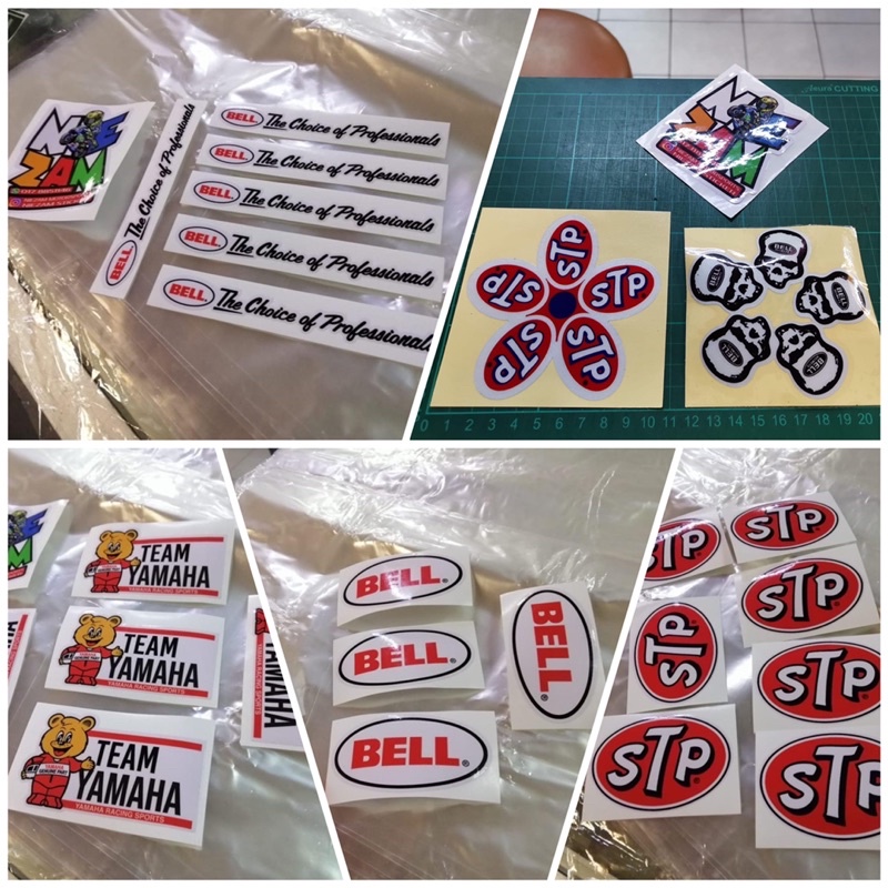 BELL/STP/TEAM YAMAHA STICKER BY NIEZAM MOTORSPORTS READY STOCK | Shopee ...