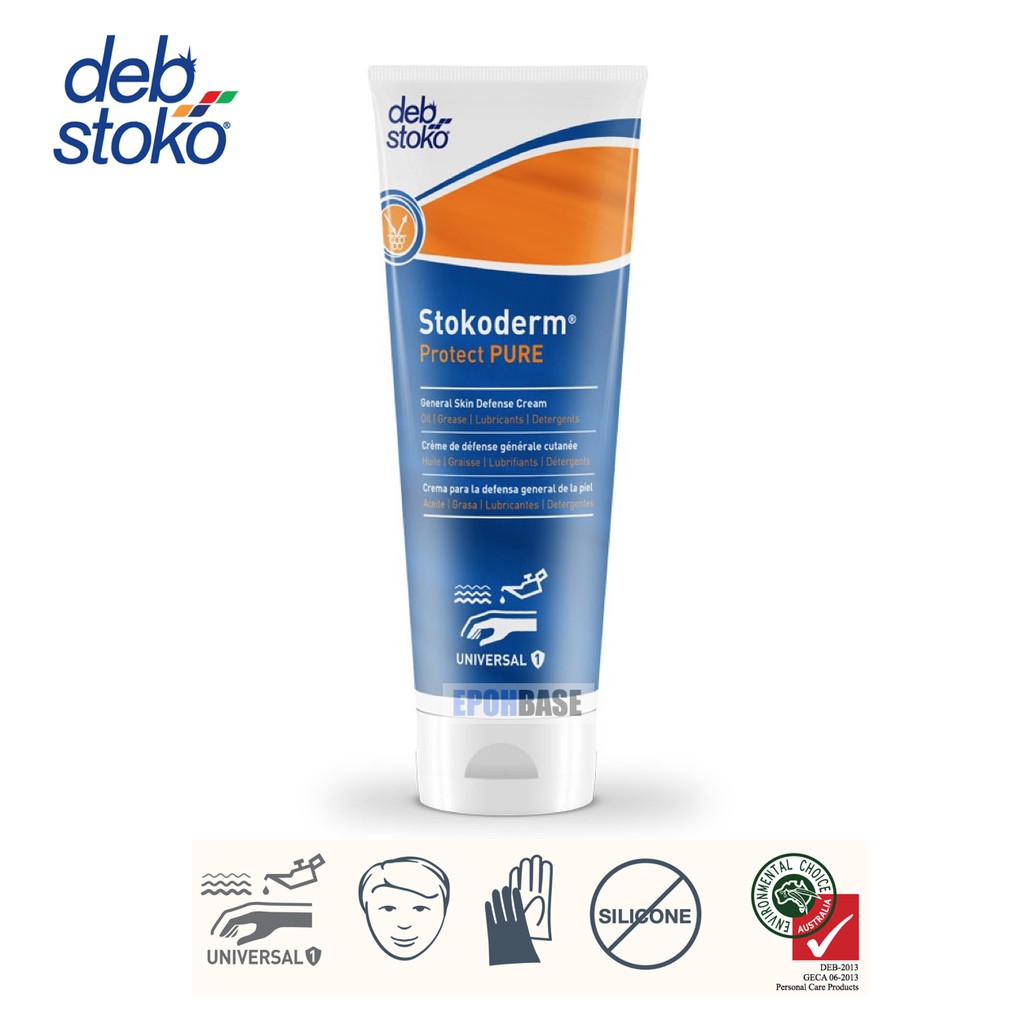 Deb Stoko Stokoderm Protect Pure Hand Protection Barrier Prework Cream ...