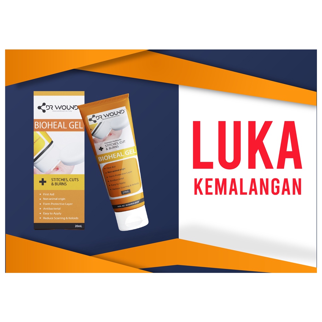 DR WOUND BioHeal Gel First Aid 20ml - Mempercepatkan Proses Penyembuhan Luka Disebabkan ...