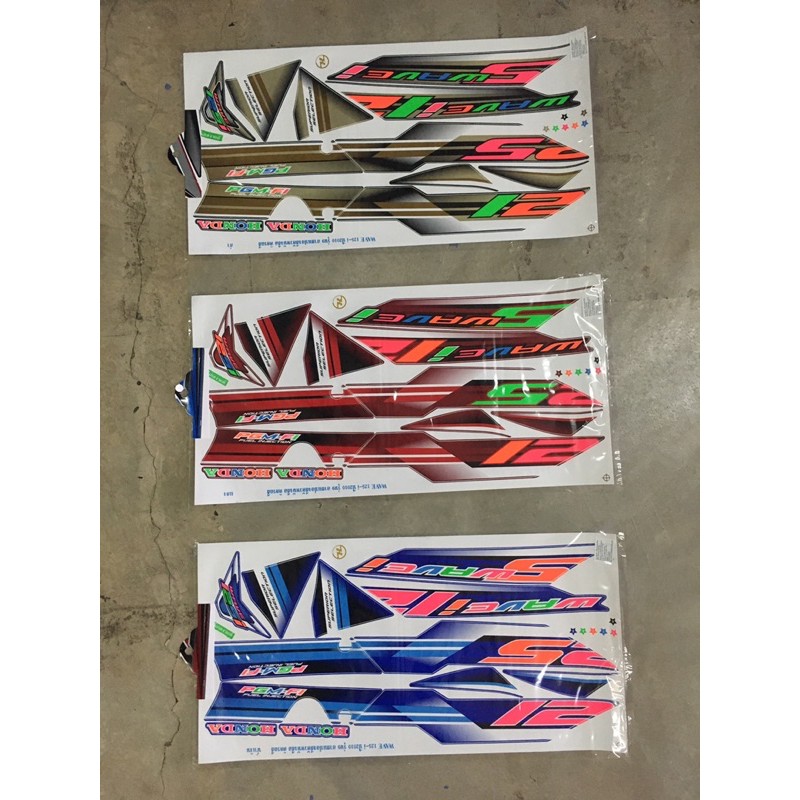 🇹🇭🔥STRIPE 125S CUSTOM 🔥🇹🇭 STICKER WAVE 125i THAILAND(125s malaysia ...