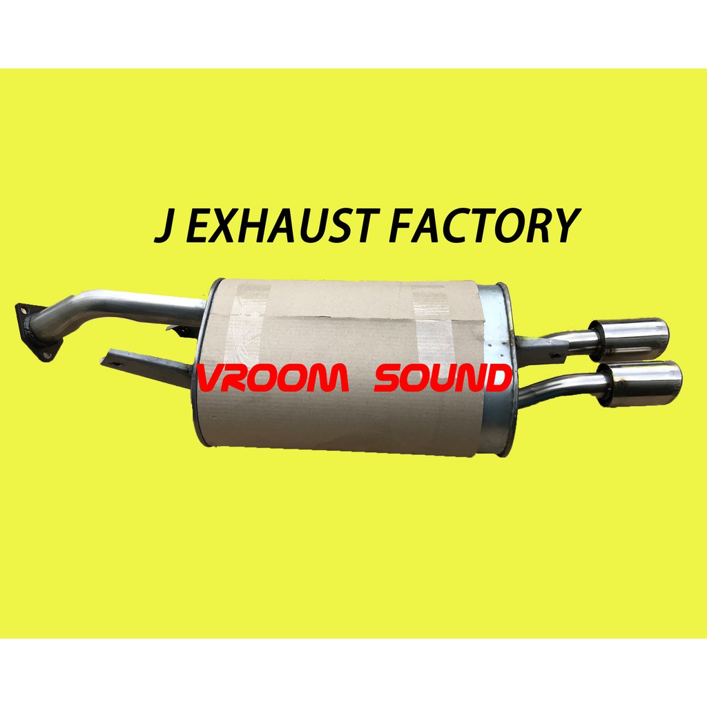 *Preng* Proton Waja Exhaust Rear Muffler with stainless steel twin tail ...