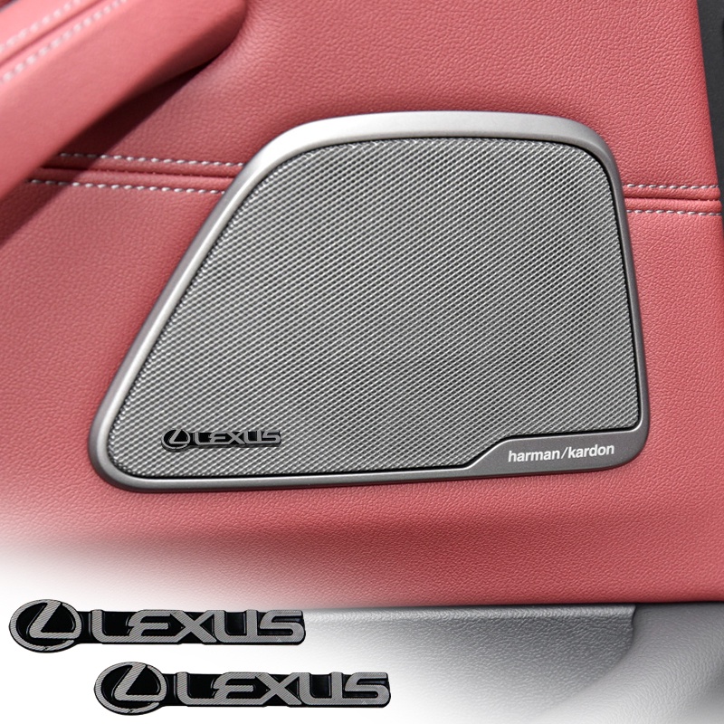 4pcs/10pcs Aluminum Car Audio Sticker 3D Car Emblem Speaker Sticker Car ...