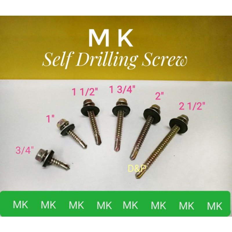 MK Self Drilling Screw Awning Screw Skru Atap | Shopee Malaysia
