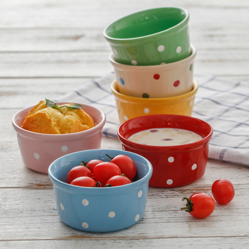 [ReadyStock] Premium High Quality Ceramic Baking Bowl Pudding Dessert ...