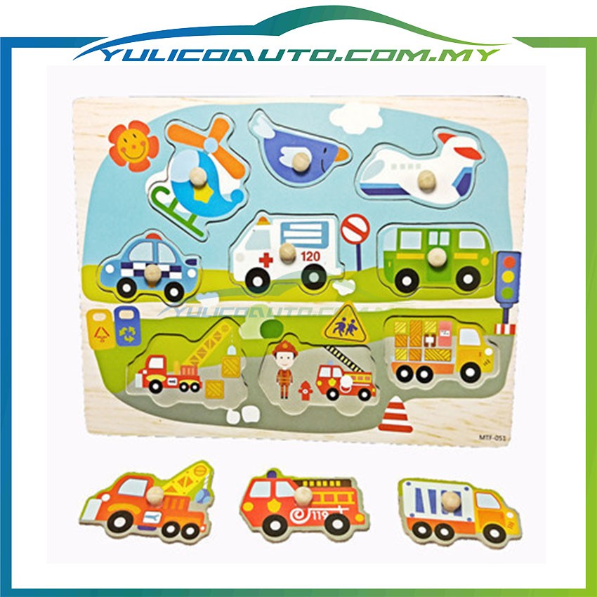 NEW Wooden Hand Grab Letter Puzzle Jigsaw Early Learning Baby Kids ...